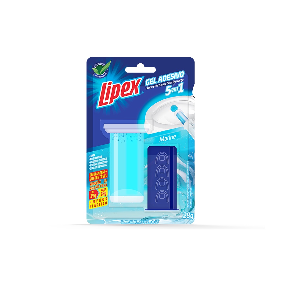 Gel Ativo Aplicador + Refil com 4 Aplic. Marine - LIPEX | Shopee Brasil