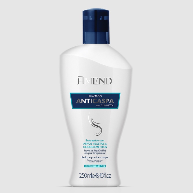 Shampoo Anticaspa Com Climbazol Amend - 250ml | Shopee Brasil
