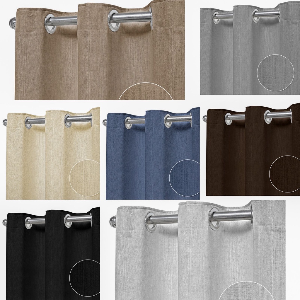 Cortina Tecido Rustico Lisa 4,00 x 2,80 Sala e Quarto | Shopee Brasil
