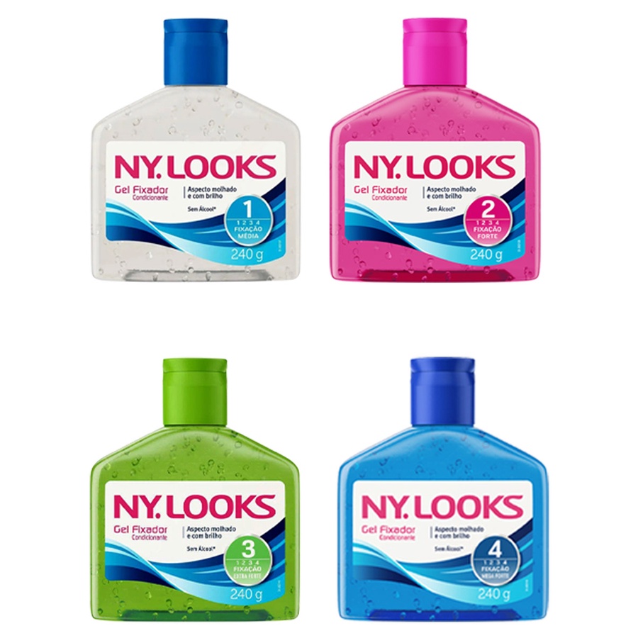 Gel Fixador Ny Looks 240g - 03 Unidades ( Clique E Escolha ) | Shopee ...