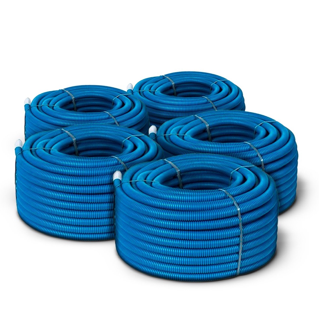 Kit 5 Eletroduto Conduíte Corrugado 3/4 com 50m Extra Forte - Azul ...
