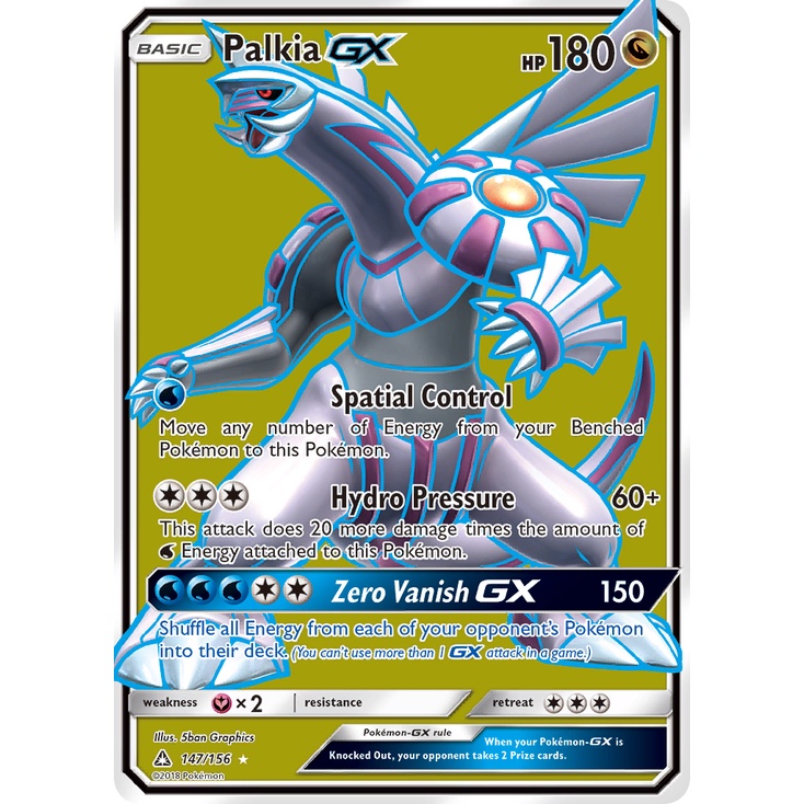 Carta Pokemon Lendario Palkia Gx + 9 Gx Aleatorias | Shopee Brasil