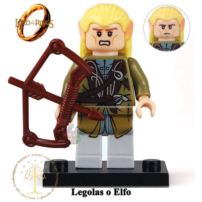 Legolas o Elfo arqueiro Senhor dos Anéis Minifigure Lord of the rings Os anéis do poder serie O ...