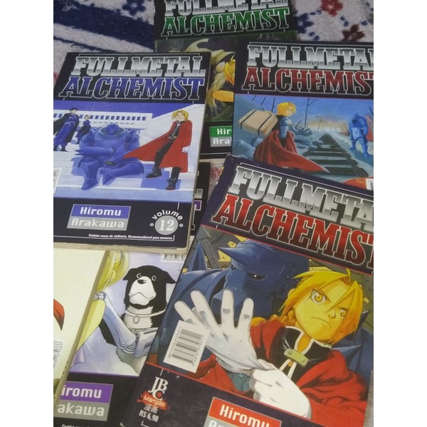 lote de mangás fullmetal alchemist volume 1, 4, 6, 9, 11 e 12 | Shopee ...