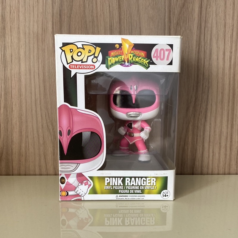 FUNKO POP PINK RANGER - POWER RANGERS - 407 - RANGER ROSA | Shopee Brasil