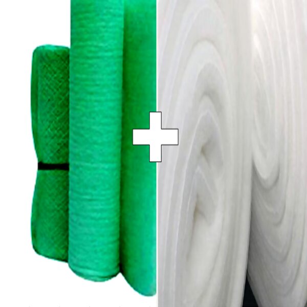 Kit Filtro Manta de Fibra de Vidro + Manta de Poliéster P/ Cabines e ...