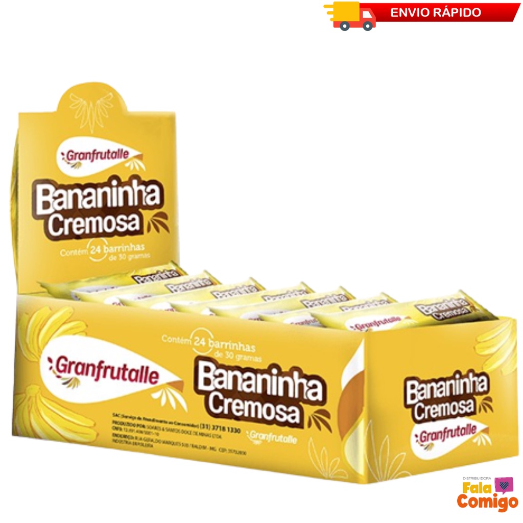 Doce Bananinha Cremosa Tradicional Com 24 unidades - Granfrutalle ...
