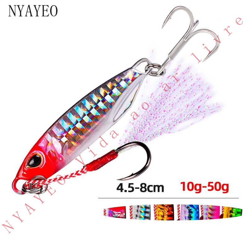 Proberos Metal Jig 10g 15g 20g 30g 40g 50g Colher De Jigging De Puxar Com Isca Artificial Rosto ...