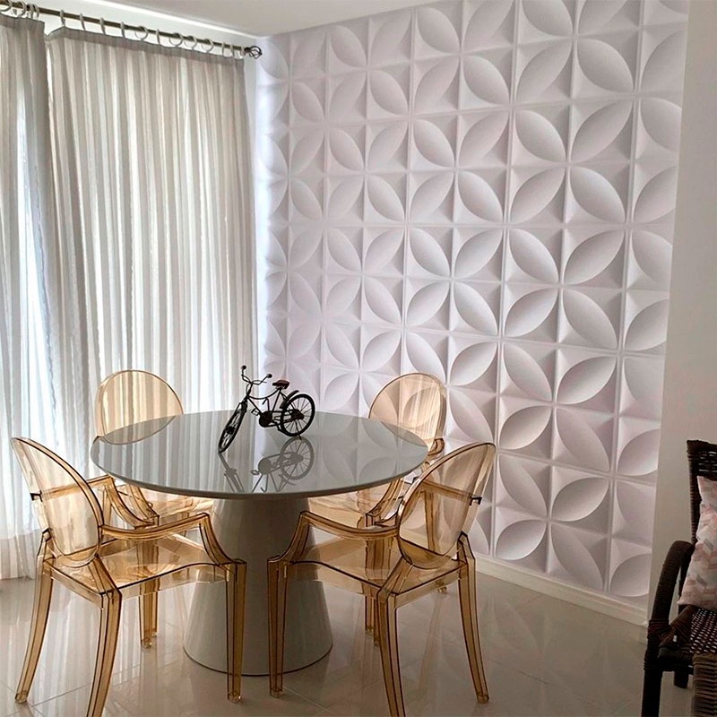 Kit 40 Placas PVC 3d Revestimento De Parede Decorativa 25 cm | Shopee ...