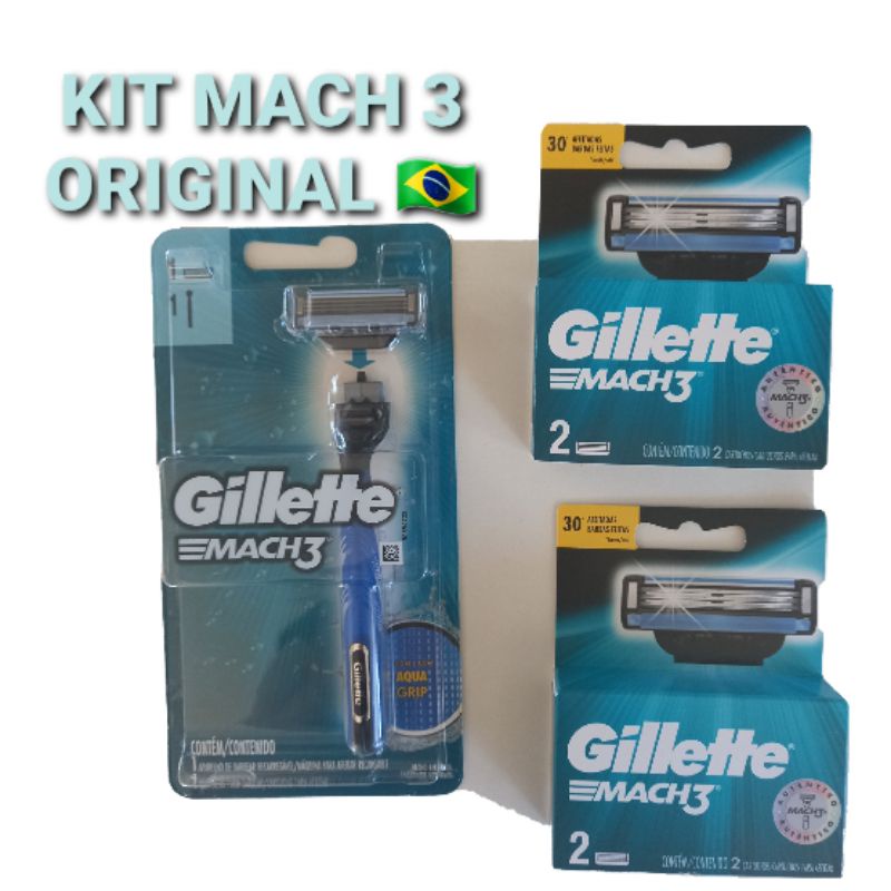 KIT mach 3 original (escolha seu favorito) | Shopee Brasil