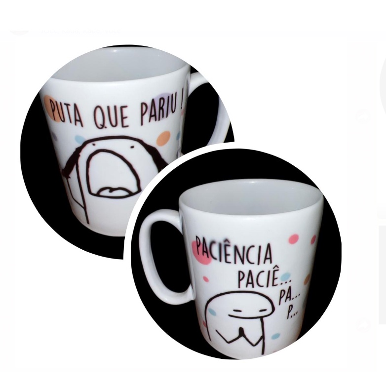 Pronta Entrega Meme Canecas Frases Divertidas Flok 325 Ml | Shopee Brasil