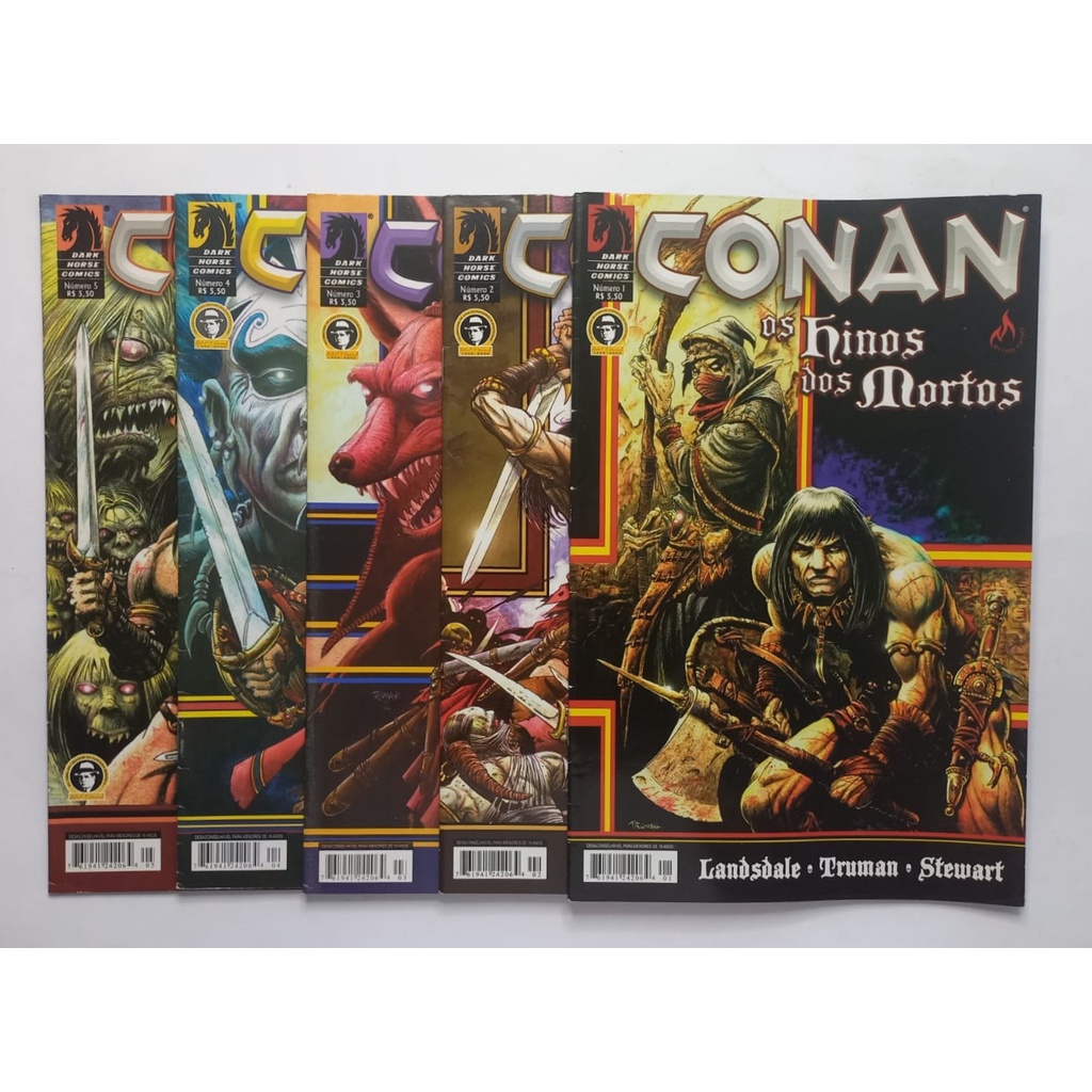 Conan Os Hinos dos Mortos 1 2 3 4 5 Minisserie Completa Editora Mythos ...