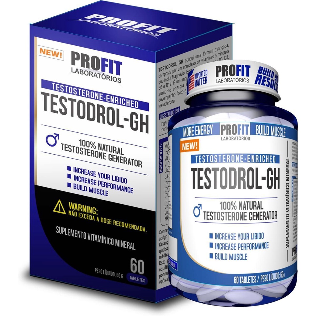 Testodrol 60 Tabletes Profit | Shopee Brasil