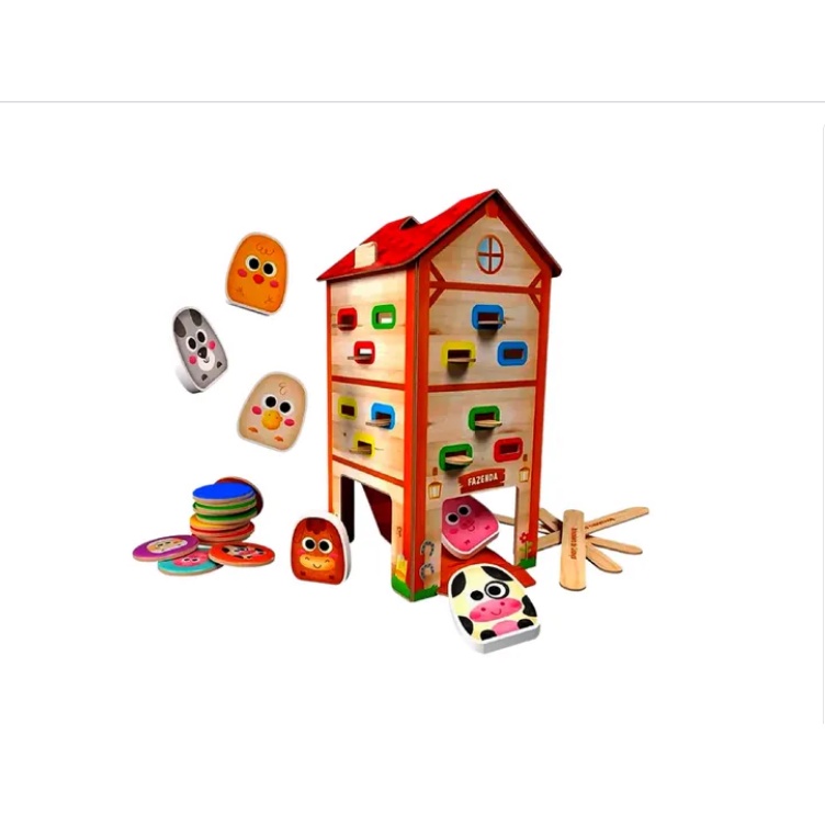 Jogo Cai Nao Cai Fazendinha Brinquedo Infantil Educativo | Shopee Brasil