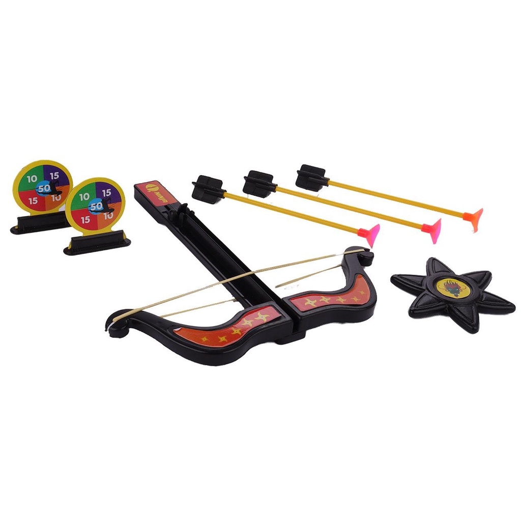 Kit Super Samurai Arco E Flecha Flexa Balastra com Alvos e Estrela ...