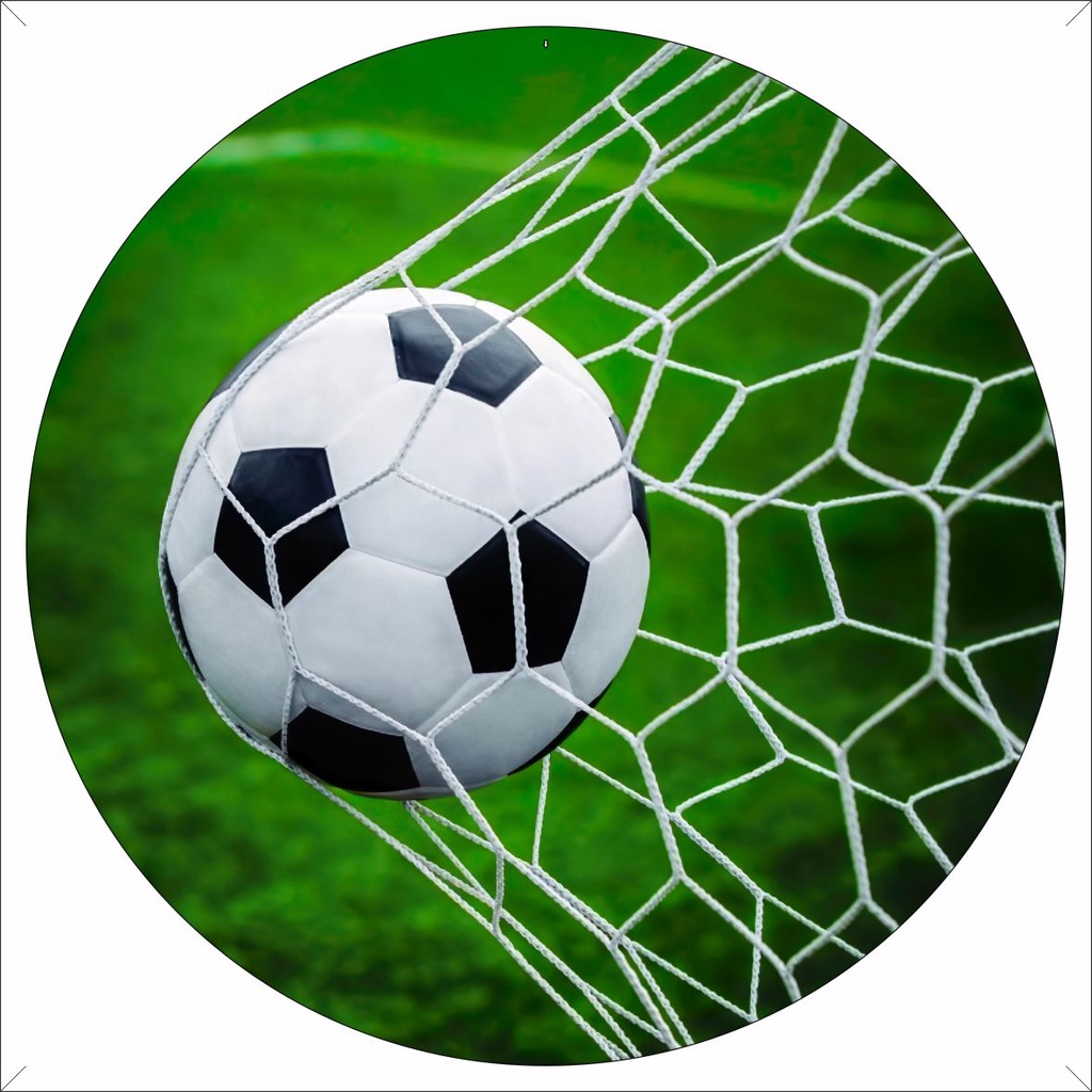Painel Redondo Tecido Sublimado Futebol - Bola na Rede | Shopee Brasil