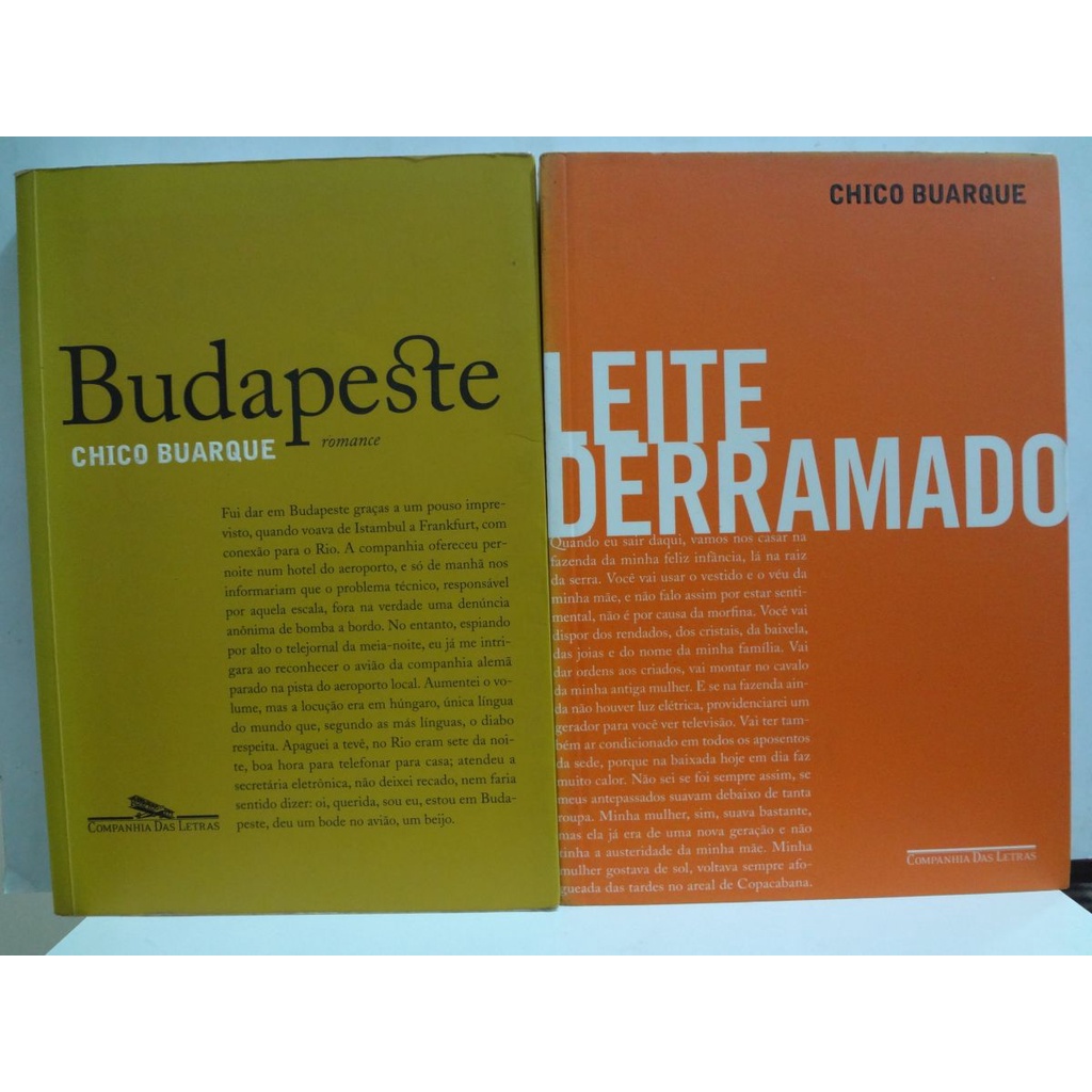2 Livros Chico Buarque Budapeste + Leite Derramado | Shopee Brasil