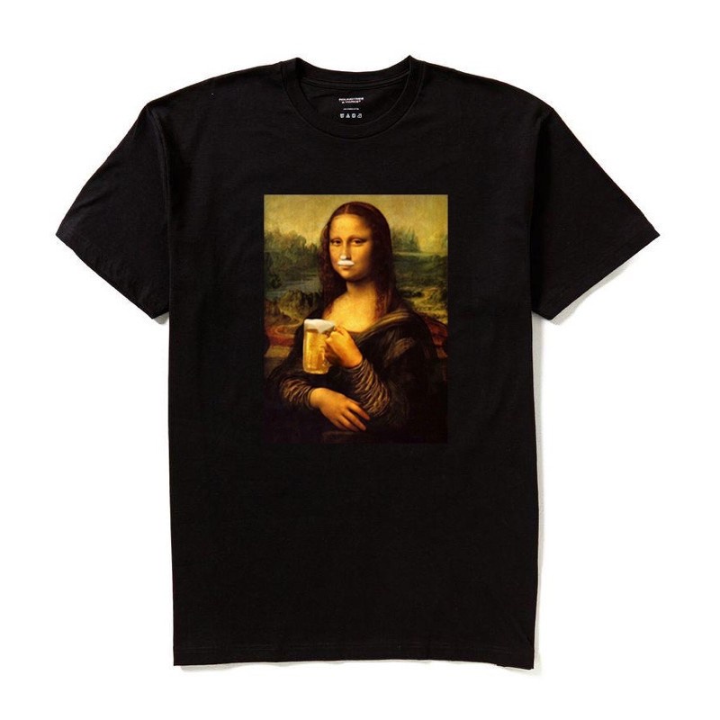 Camiseta Monalisa Breja Cerveja Chopp Humor Mona Lisa -ZEED. | Shopee ...
