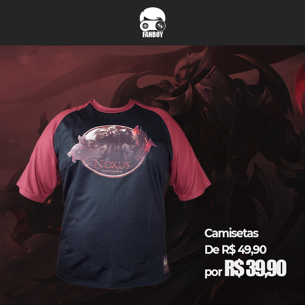 Camiseta Darius - League of Legends - LOL - unissex - noxus | Shopee Brasil