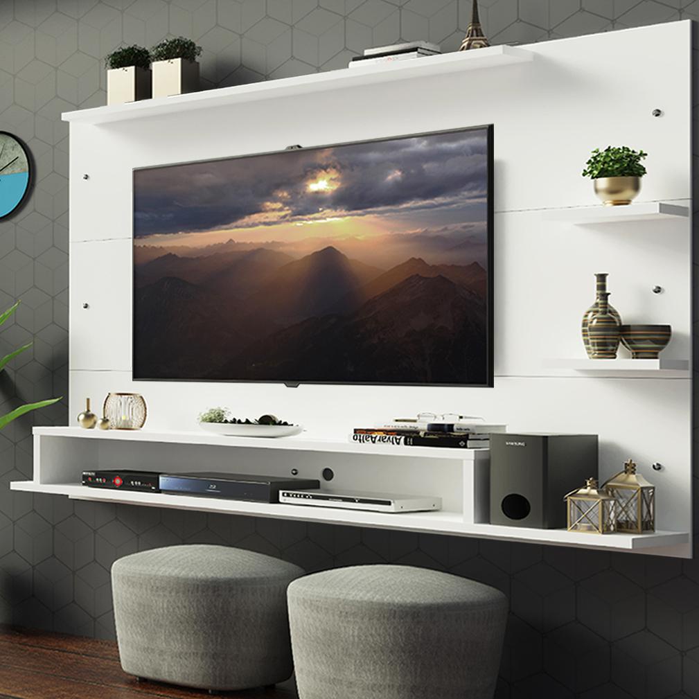 Painel para TV até 60 Polegadas Madesa Alfa - Branco | Shopee Brasil