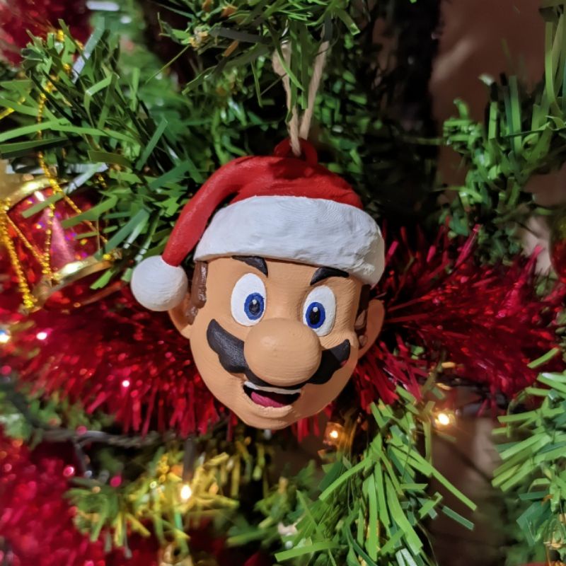 Decoração Enfeite para Árvore de Natal Geek Mario Super Mario Bros ...