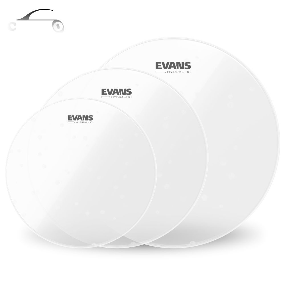 Kit Pele Para Caixa Tom Hidraulica Transparente 10-12-14 Evans Filme duplo hydraulic glass ...