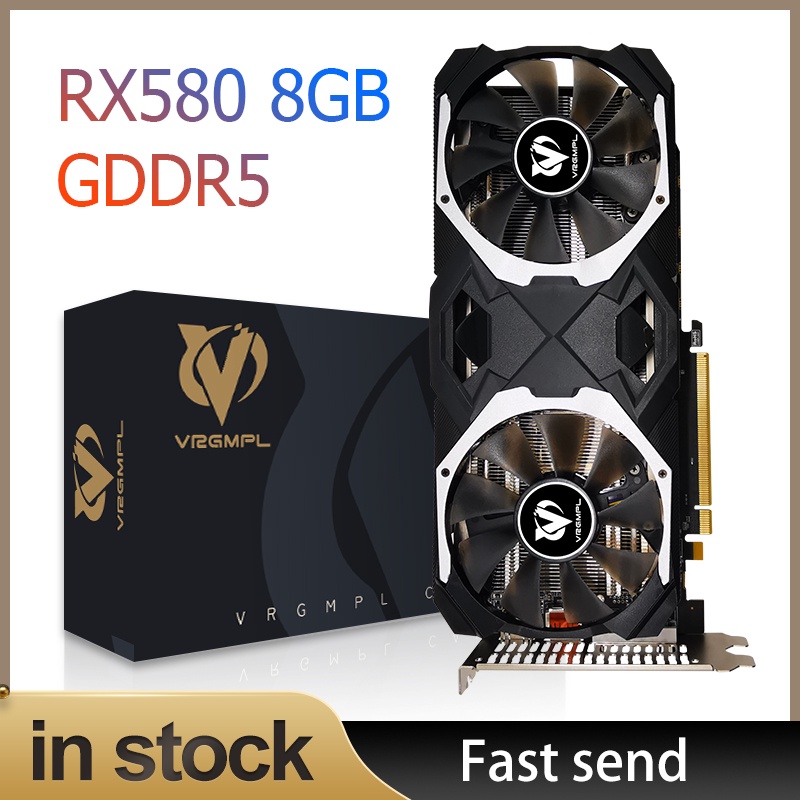 Placa Gráfica RX 580 8GB De Vídeo Para Computador GDDR5 256Bit PCI ...