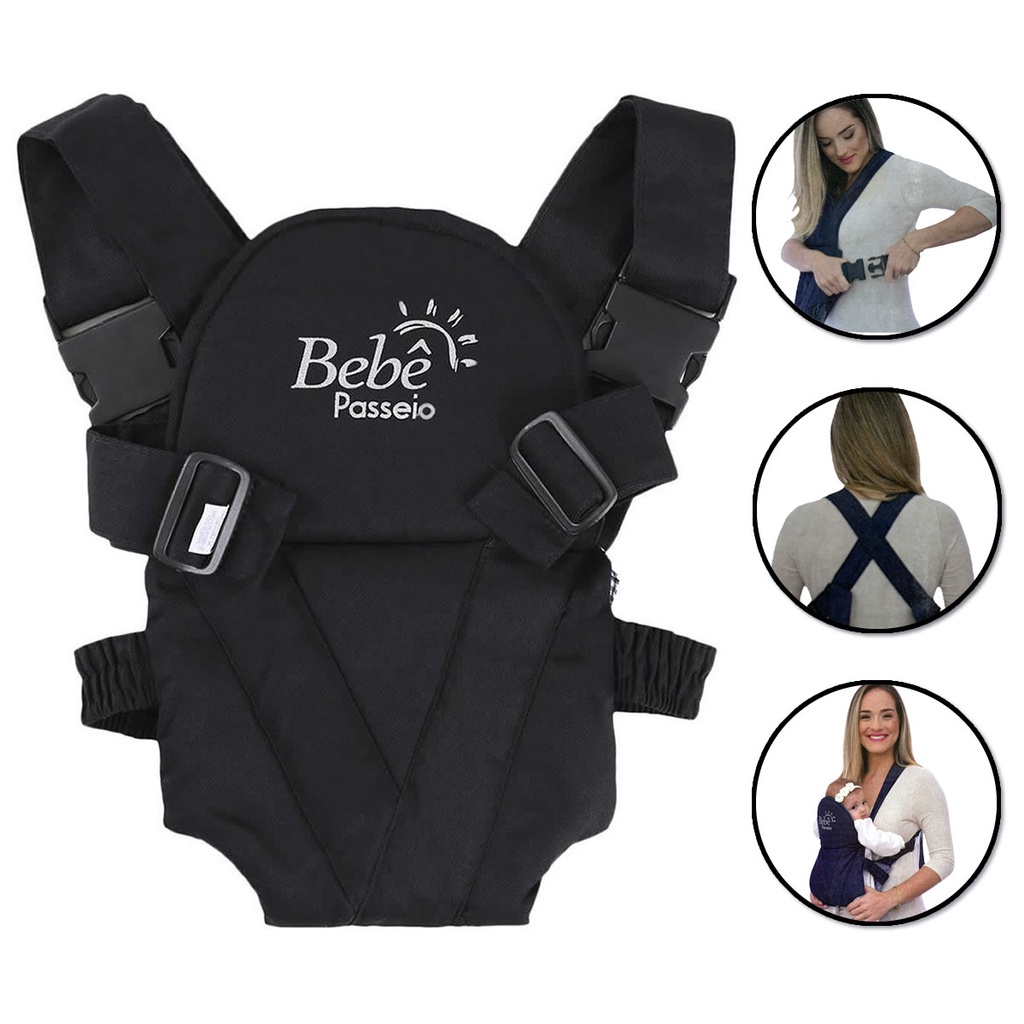 Canguru Baby Mamãe Passeio Confortável Carrega Bebê Até 15kg | Shopee ...