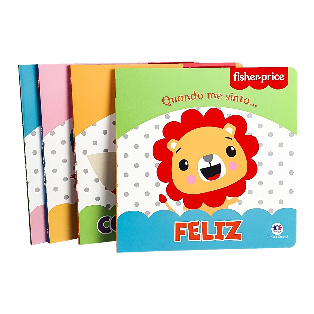 Kit 4 Livros Cartonados Fisher Price | Coleção Quando Me Sinto Feliz ...