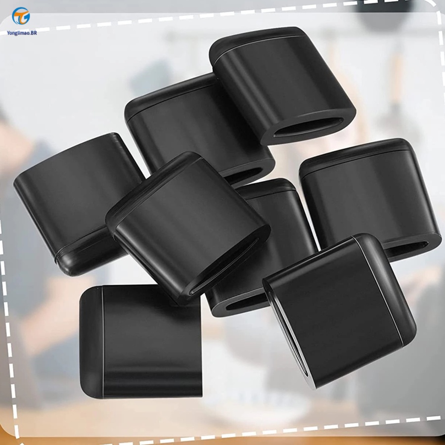 UIUO 8 Peças Pára-Choques Air Fryer Rubber Bumpers Black Pés De ...