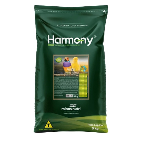 Harmony Birds Canários E Exóticos Natural 5Kg- Minas Nutri | Shopee Brasil