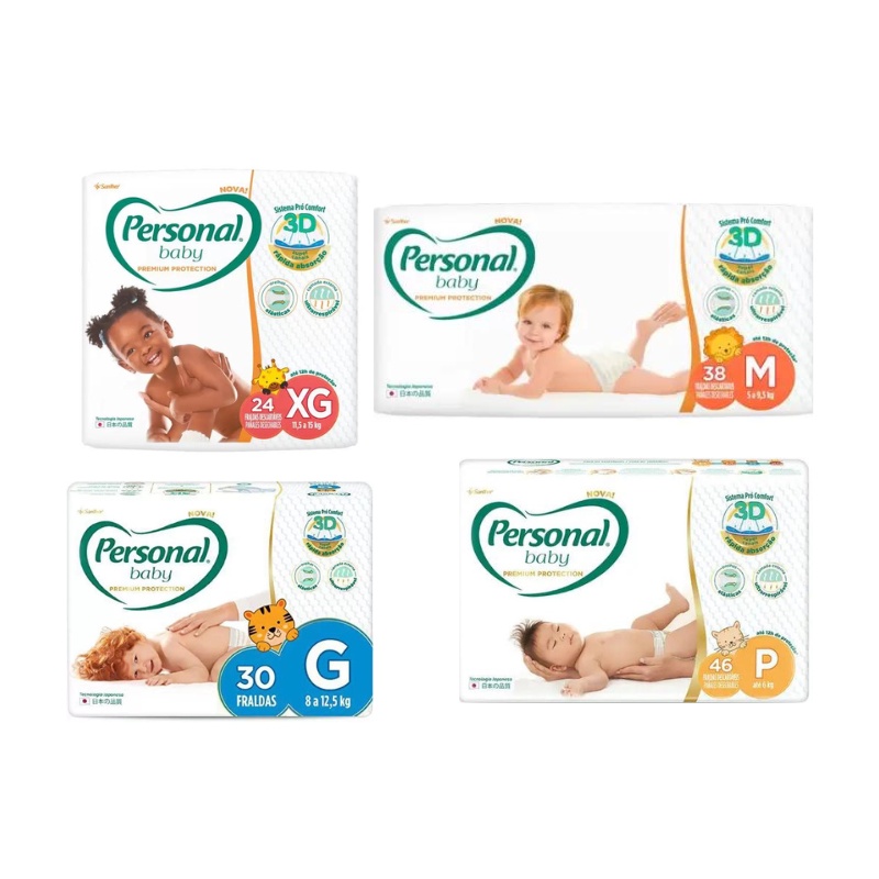 Fralda Personal Premium Mega - 1 Pacote | Shopee Brasil