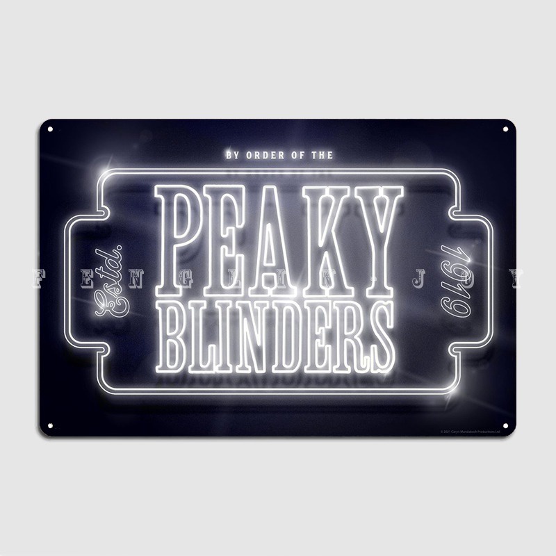 Peaky Blinders Razor Neon Metal Placa De | Shopee Brasil