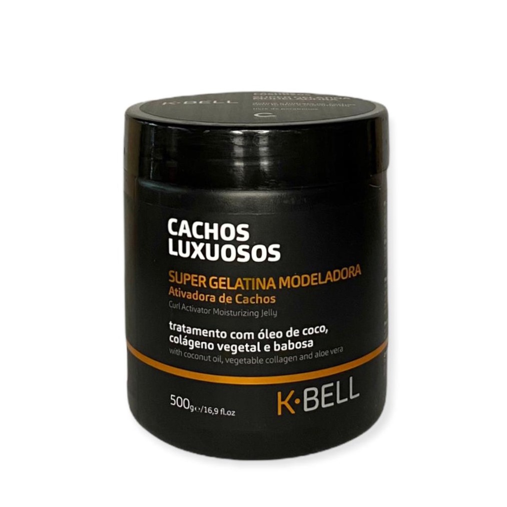 KBELL CACHOS LUXUOSOS SUPER GELATINA MODELADORA BRILHO 500G | Shopee Brasil