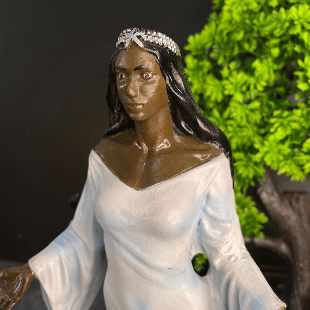 Iemanja Realista Odoya Branca - Pele Preta - Studio Orion | Shopee Brasil