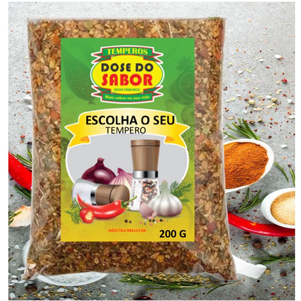 temperos e condimentos especiarias com 200 gramas mais de 50 opcões a ...