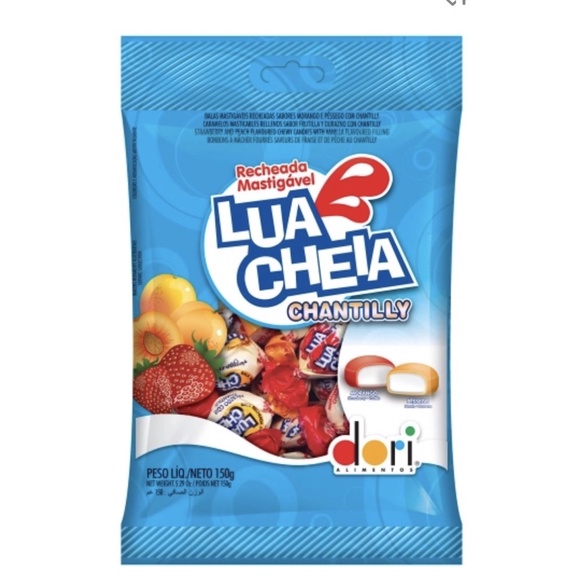 Bala Lua Cheia Dori Chantilly Pacote 150g | Shopee Brasil