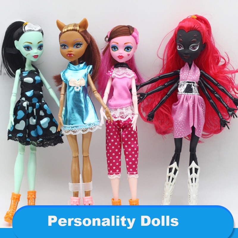 Set Doll Monster High School Bjd Doll And Dress Up Set 12 Joints 28cm ...