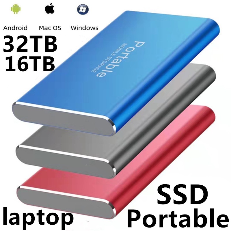 32TB Disco Rígido Externo SSD De Alta Velocidade 16TB 8TB 4TB 2TB ...