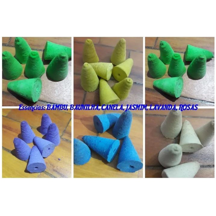 Incenso Tipo Cone Para Backflow Novidade Pacote Com 50 Mix | Shopee Brasil