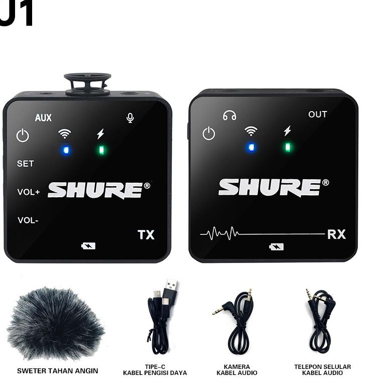 Ter Agora SHURE U1 U2 Lavalier Microfone uhf Gravação Sem Fio ...