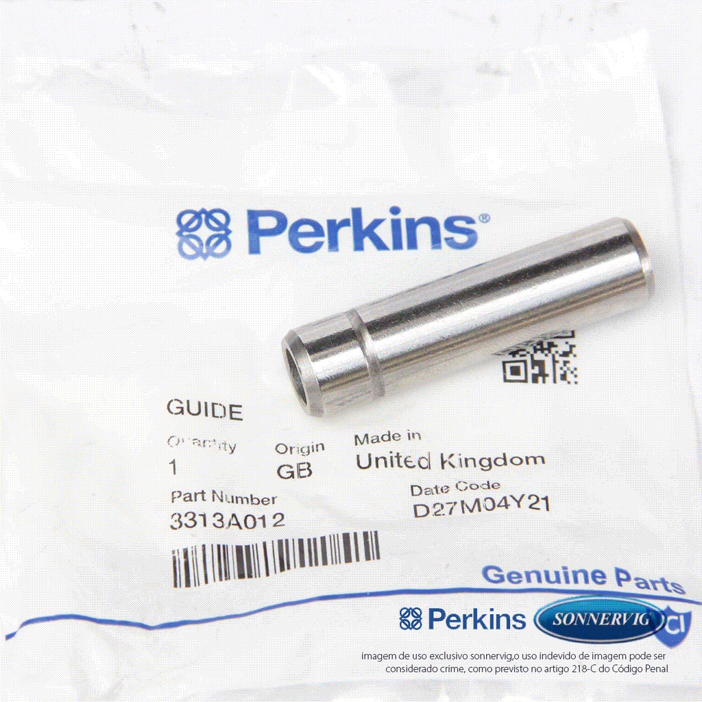 Guia de Valvulas Admissao e Escape 3313A012 Original Perkins | Shopee ...