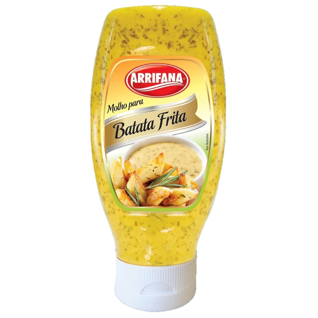 Molho para Batata Frita Arrifana 350g Lanches Chips Barbecue Cheddar ...
