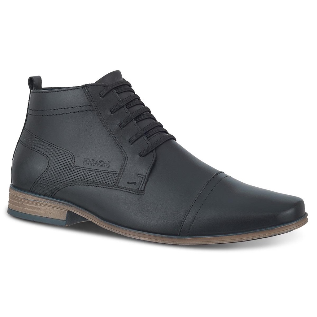 Bota Social Couro Ferracini Masculino Derby 6071-578G | Shopee Brasil