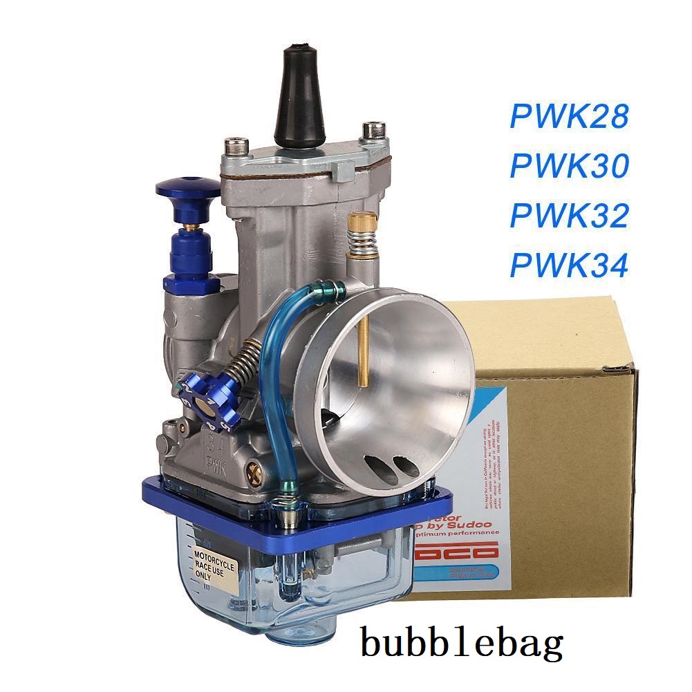 Carburador Keihin Motocicleta Koso OKO Power Jet PWK Azul Transparente Tigela Carboidratos 24 26 ...