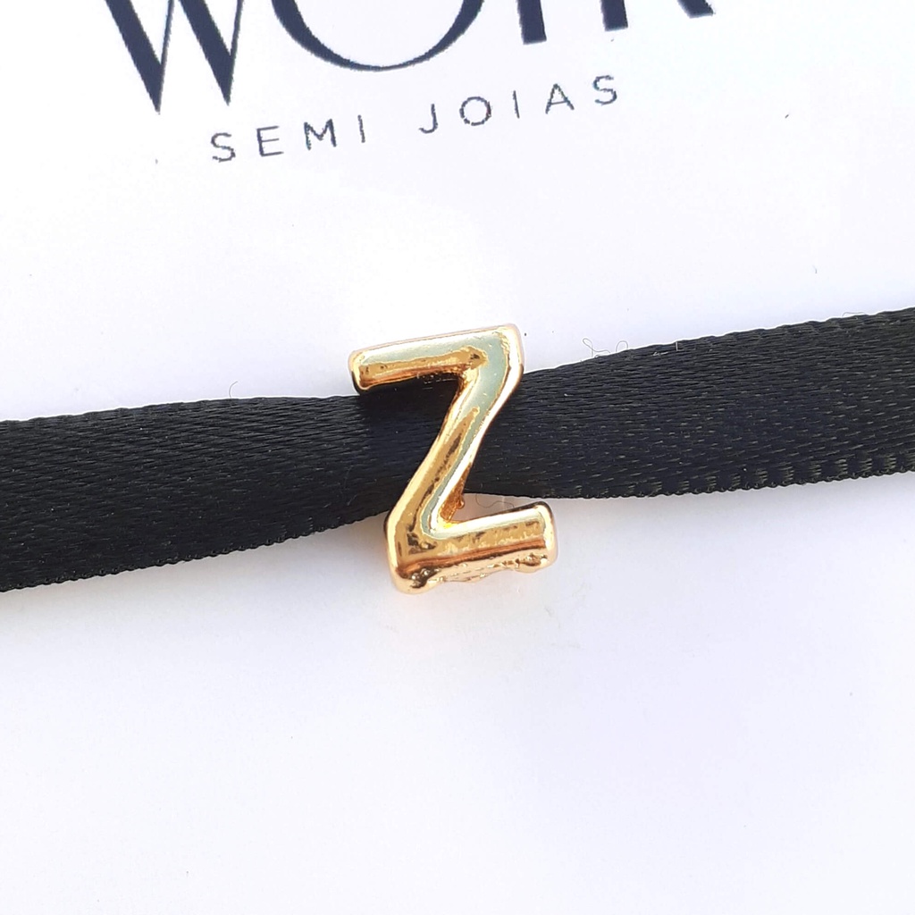 Berloque Letra Z Pandora Dourado - Banhado a Ouro 18k | Shopee Brasil