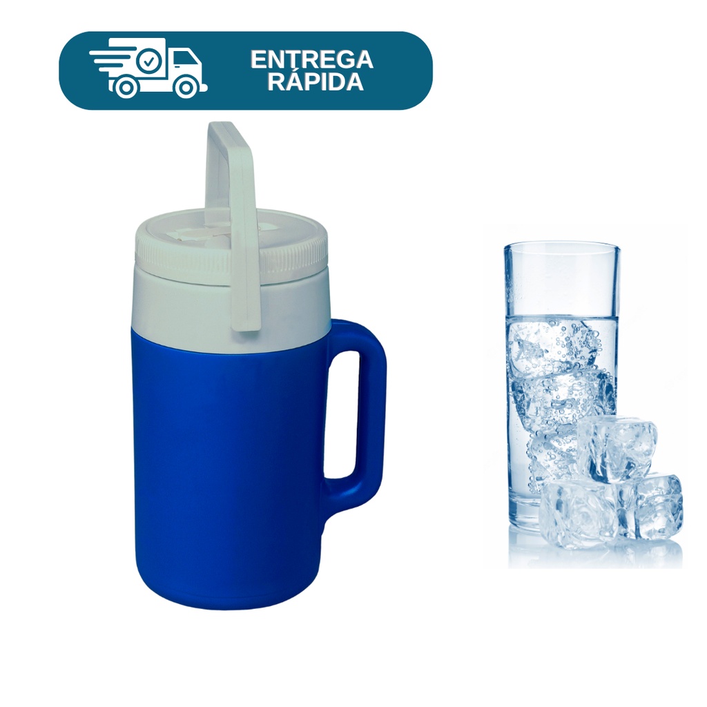 Garrafa Térmica Cantil 2 Litros Com Bico Torneira Água Suco Camping ...