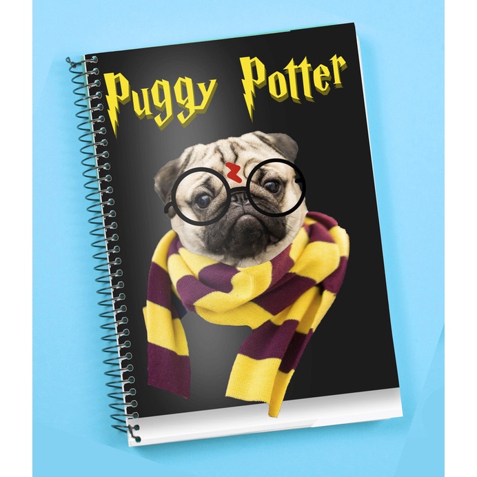 Caderno Puggy Potter Personalizado - 20 Matérias 400 Folhas | Shopee Brasil
