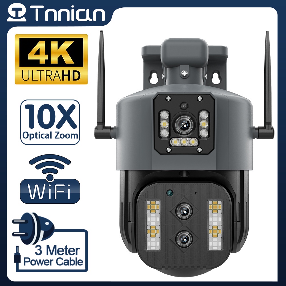 8mp Câmera De Segurança Wi-fi Lentes Dupla Zoom Híbrido 8x - Escorrega ...