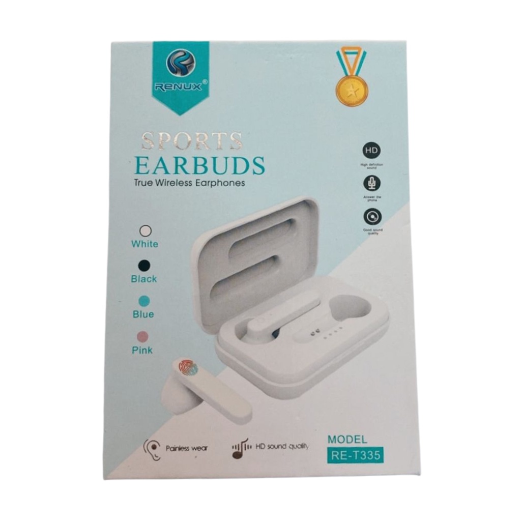 Fone de ouvido Bluetooth Sports Renux sem fio RE T335 | Shopee Brasil